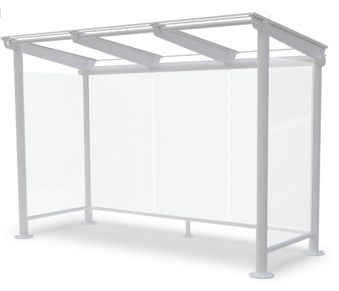 Eclipse - Sloped - Bus Stop Shelters Product Builder - Brasco International
